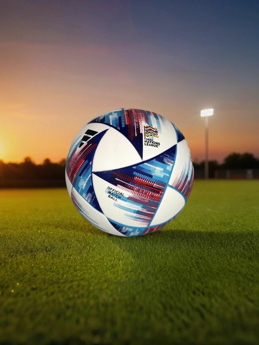 Футбольный мяч Adidas UEFA Nations League blue&white size 5