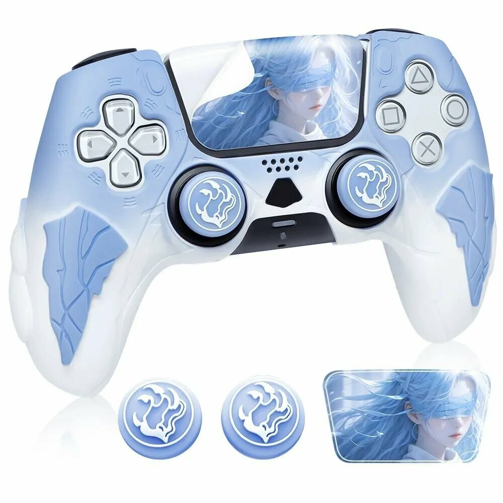 Силиконовый чехол для игрового контроллера PS5/Защитный чехол для джойстика Sony Playstation 5 Dualsense