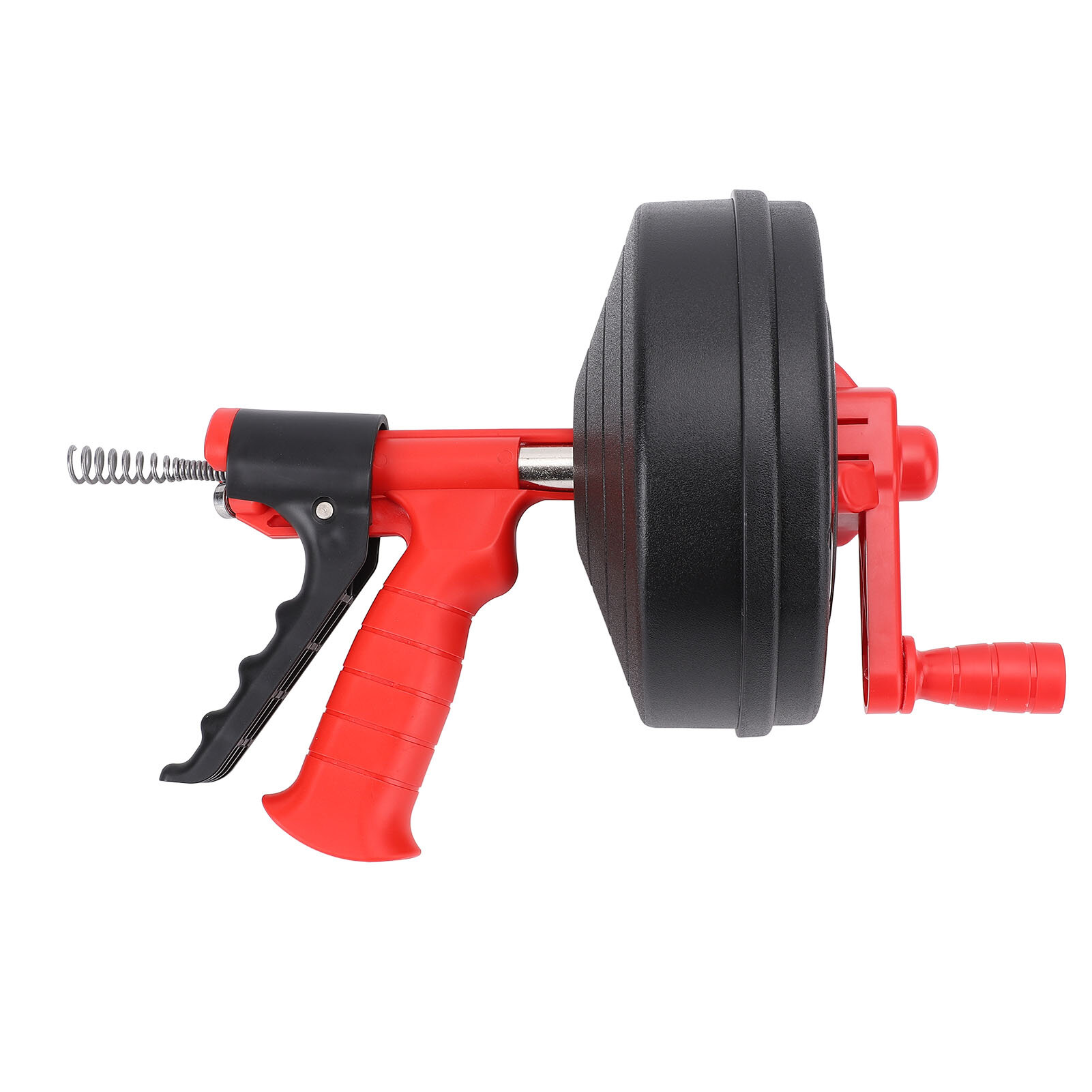 Дренажный змея ручной или с электроударником из 65 марганцовой стали пружина высокой твердости гибкий удалитель засоров для туалета кухни 10м пружина, ABS, методы очистки ручной винт и электроударник (без), для труб 50-75мм