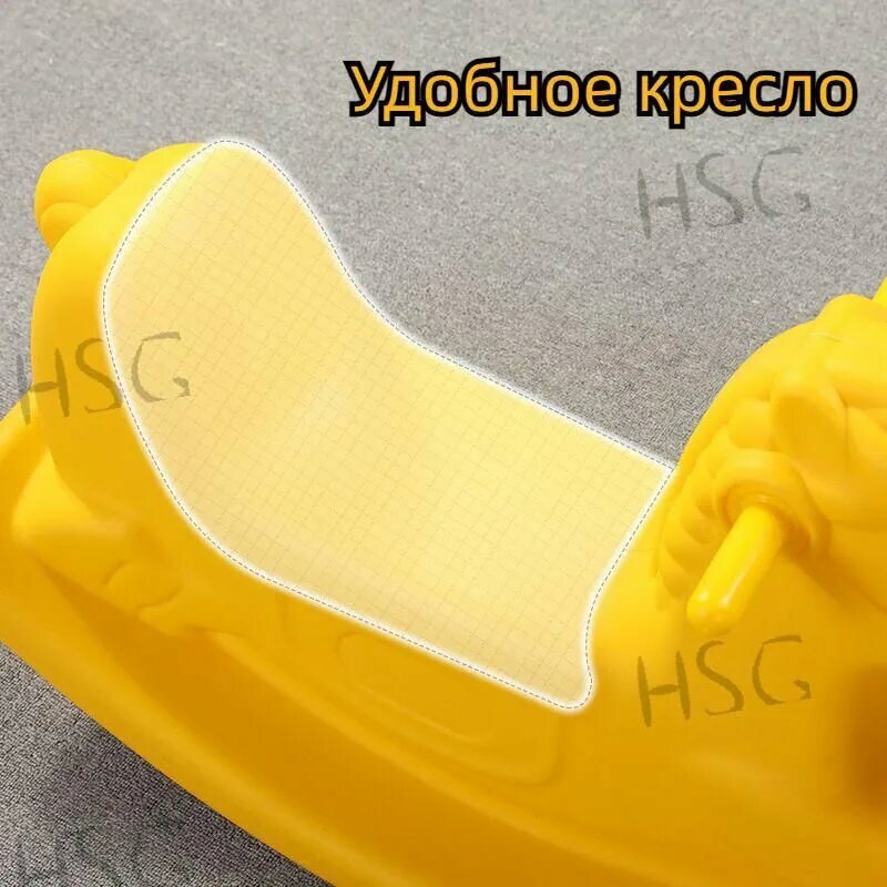 Качалка Лошадка салатовая пластиковая Качели детские