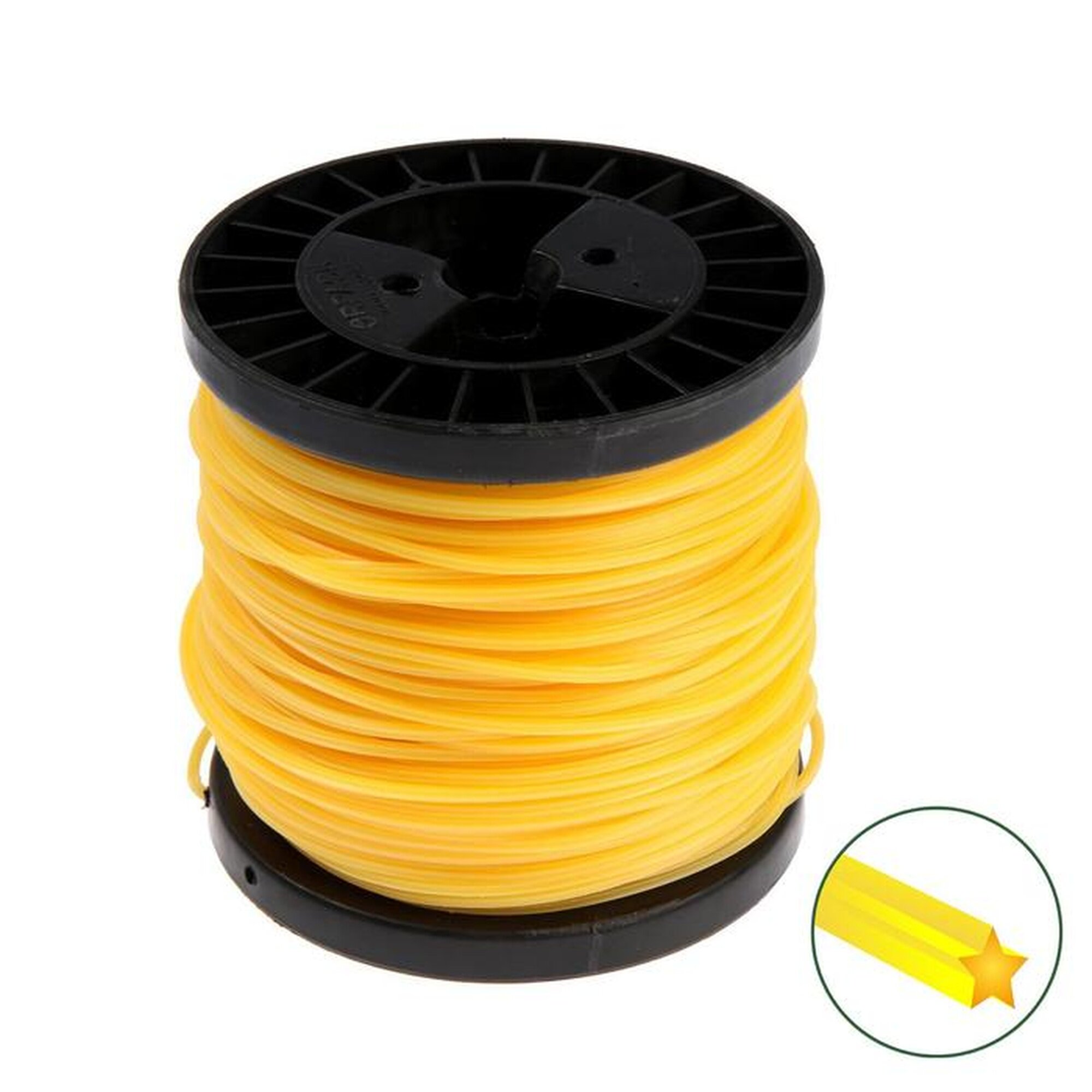 Леска для триммера тундра, сечение звезда, d=3 мм, 80 м, нейлон