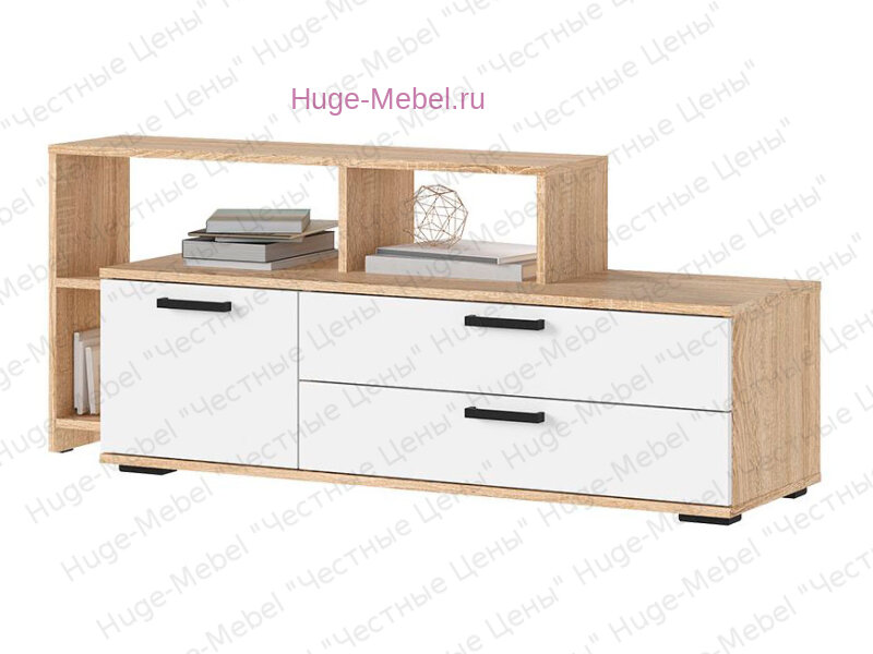 Тумба для телевизора "Санса ТВ 01" Huge Mebel . Ширина 1400 Высота 565. Тумбы ТВ