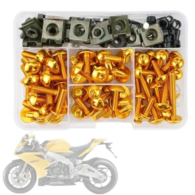 Комплект Из 177 Болтов И Винтов Для Крепления Обтекателей Мотоциклов Kawasaki Z750, Z900, Gold