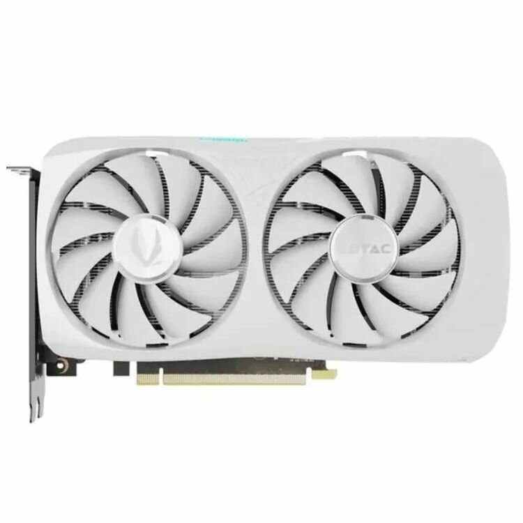 Видеокарта ZOTAC GeForce RTX 4060 Ti Twin Edge OC White Edition (ZT-D40610Q-10M) - PCI Express 4.0, 8 ГБ, GDDR6, 128 бит, DisplayPort, HDMI, GPU 2565 МГц