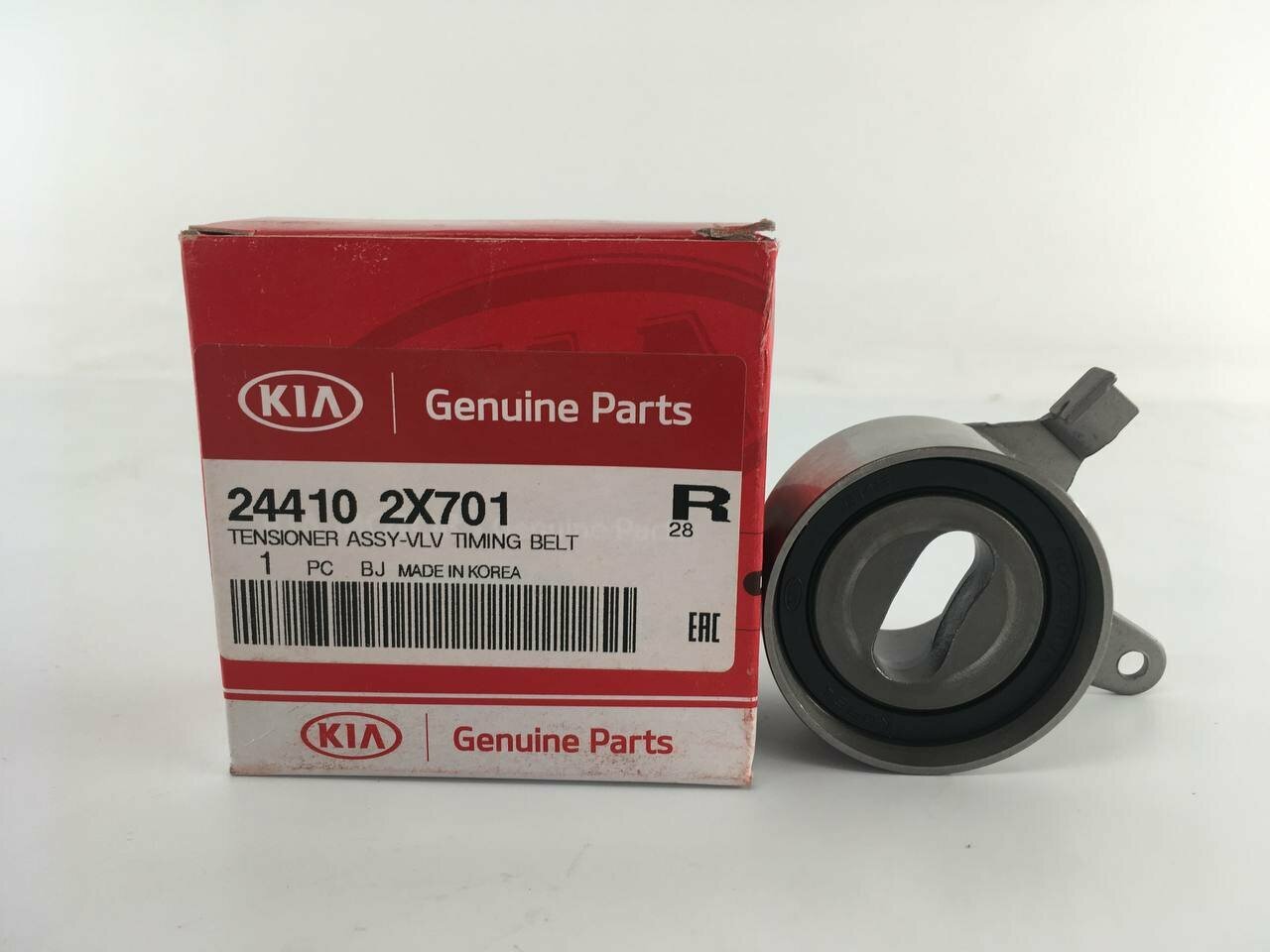 Ролик натяжителя ремня ГРМ MOBIS Оригинал для KIA Spectra/Carens/Rio/Sephia/Shuma 1.5/1.6 / КИА Спектра Каренс Рио Шума Сефия 244102X701