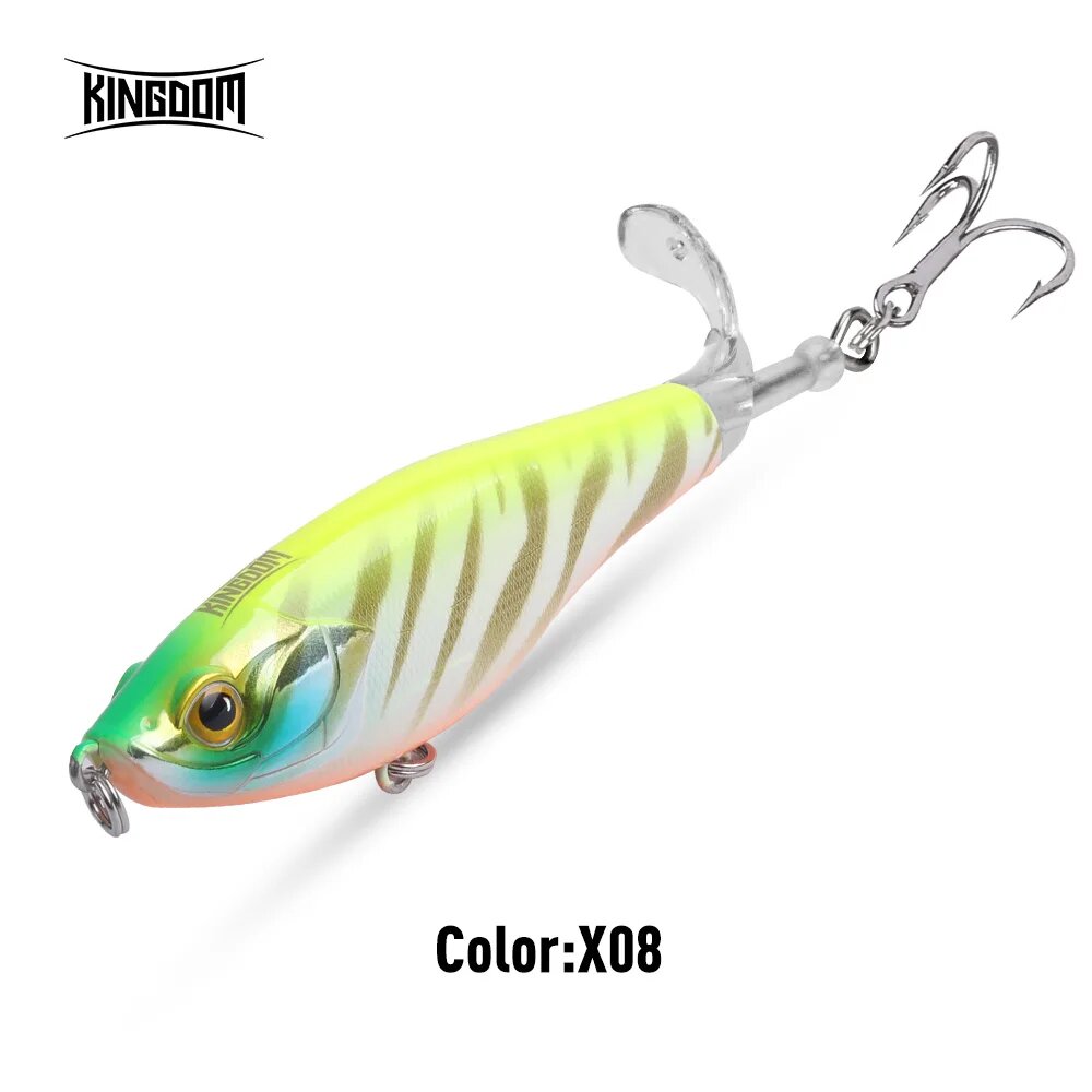 Рыболовная приманка Kingdom Topwater Whopper Popper, 110mm, X08