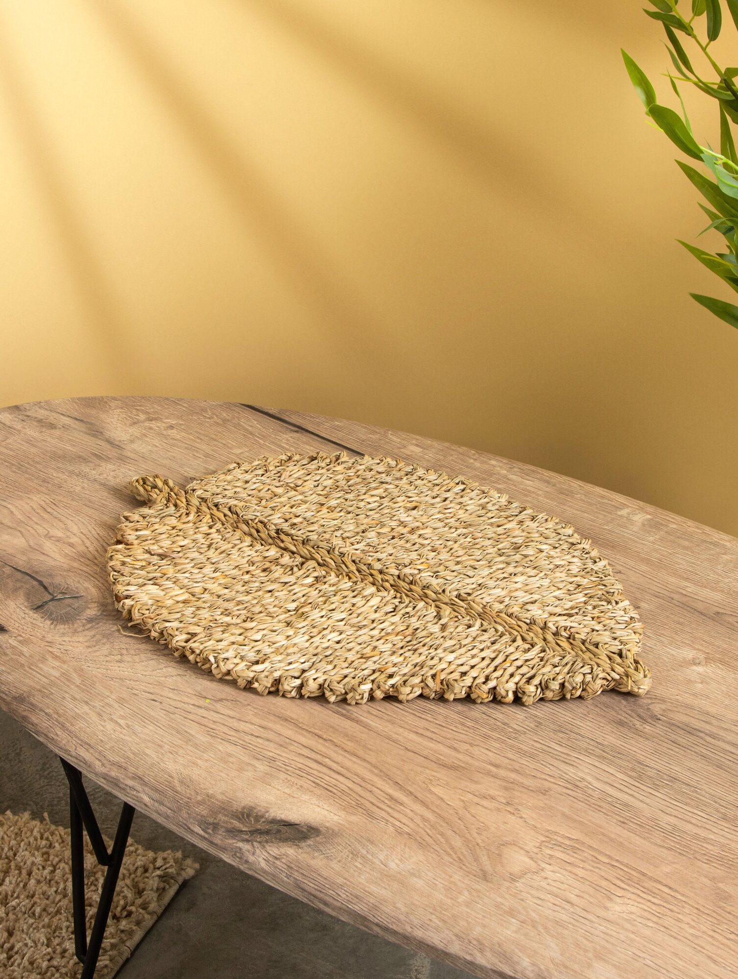 Коврик сервировочный для стола, 50х35 см, сиграсс, цвет бежевый