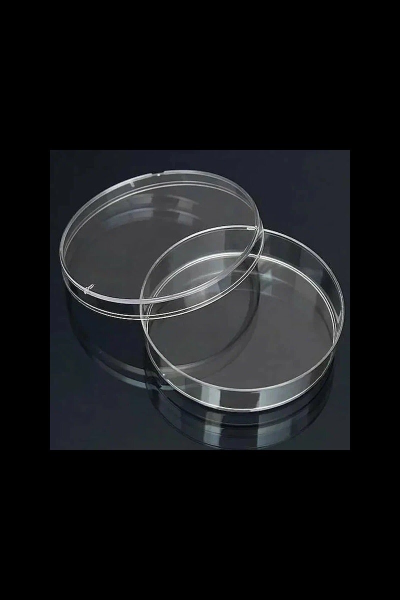 Чашка Петри нестерильная, многоразовая, прозрачная, полистирол, диаметр 60мм, 10шт