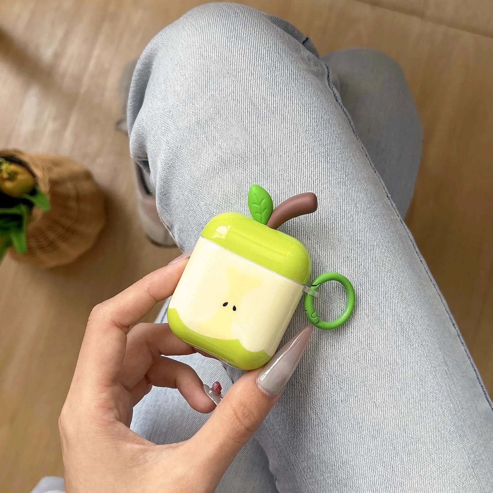 Беспроводная Bluetooth-зарядная коробка с рисунком фруктов imd для apple airpods 2 3 4 1 pro 2, чехол для наушников с подвеской, чехол для гарнитуры