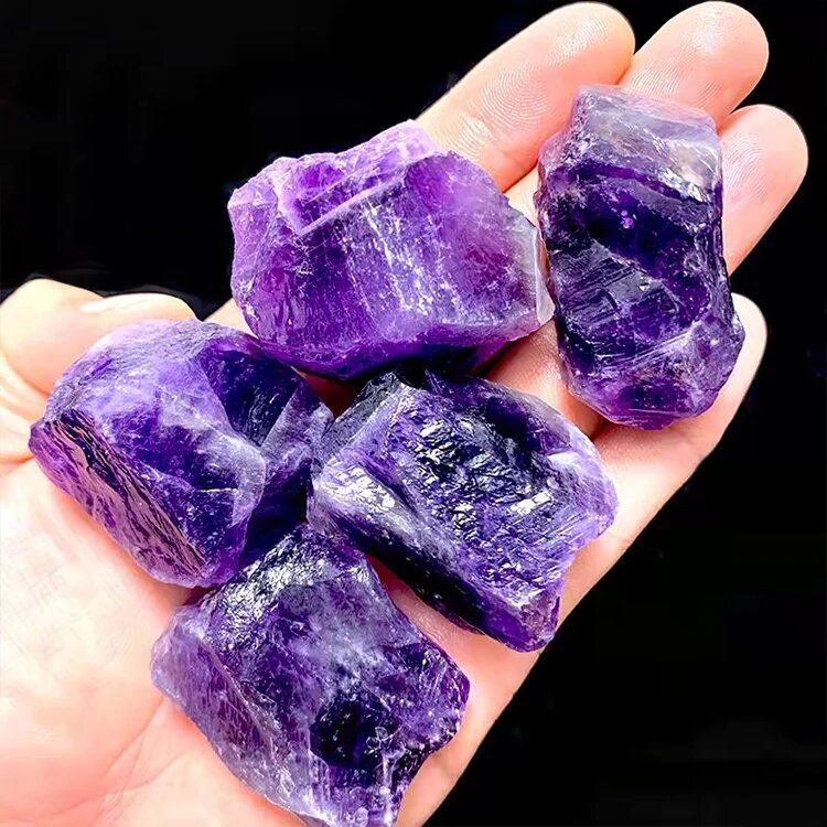 Набор натуральных кристаллов АierCrystal Фиолетовый, about 50g 1bag, Dark Amethyst