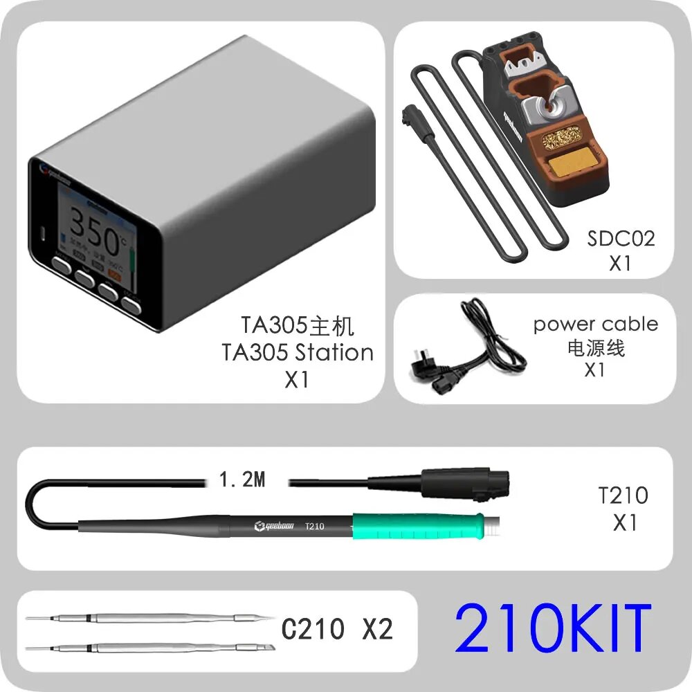 GEEBOON 150 Вт TA305 C210/C245/C115 Паяльная станция повышенной безопасности Линейный трансформатор