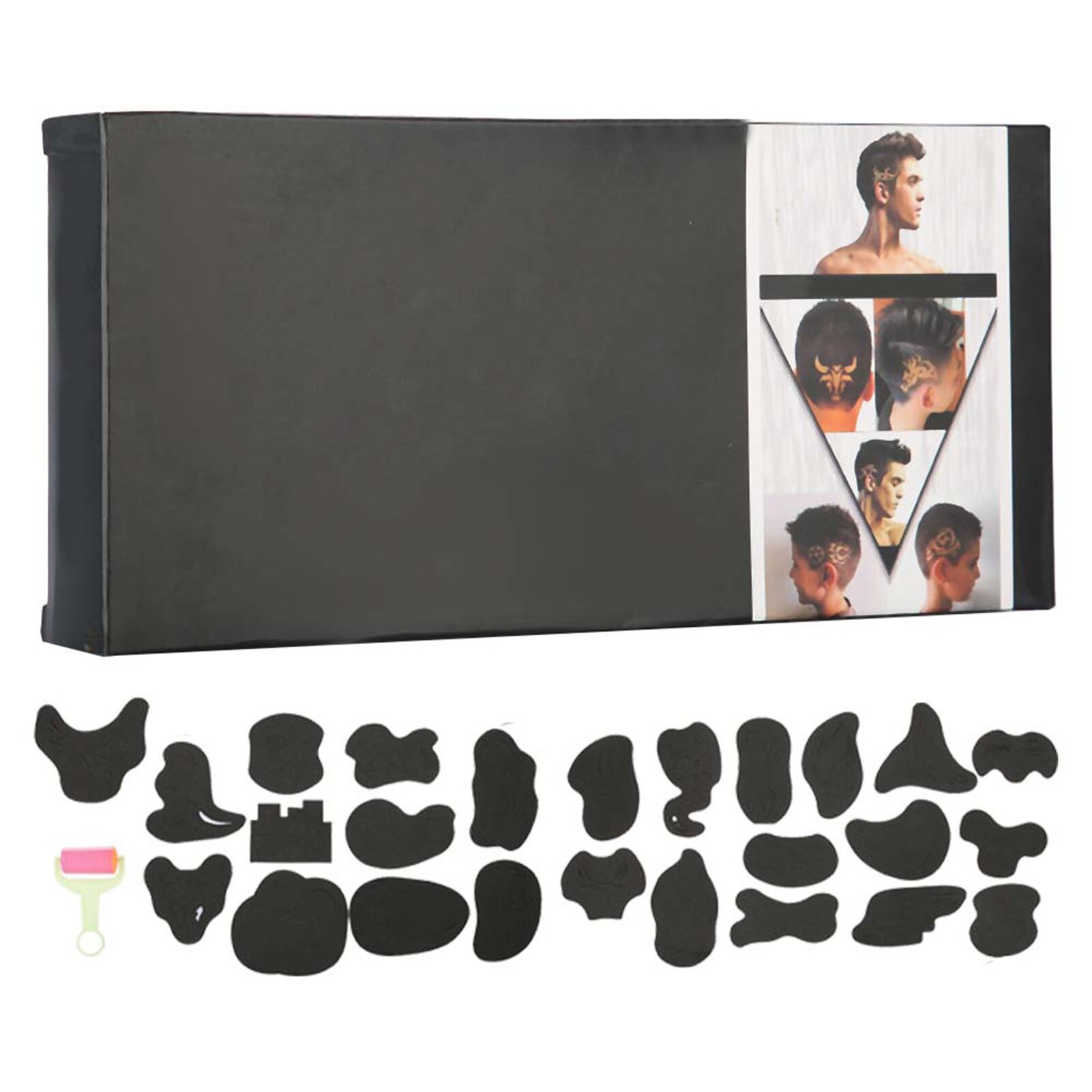 Волосы Татуировка Резной Шаблон Укладка Волос Краска Покрытие Татуировки Узоры Салон Инструменты Парикмахера