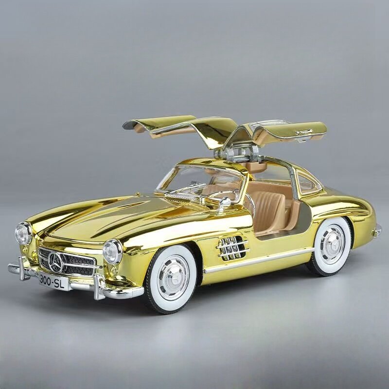 Ретро классический автомобиль 300SL Mercedes-Benz модель автомобиля детская игрушка в подарок1/24