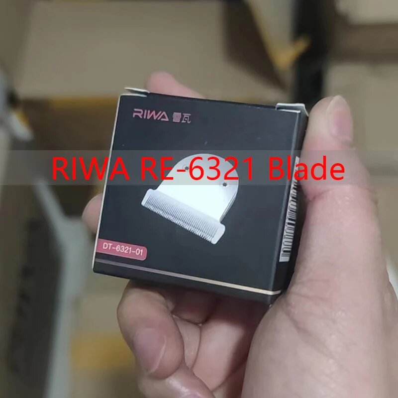 Машинка для стрижки волос AIKIN Riwa RE-6305, оригинальное лезвие, триммер для волос, режущая головка RIWA, брендовые аксессуары X9 RE-6501T RE-6321 лезвие головки, Белый