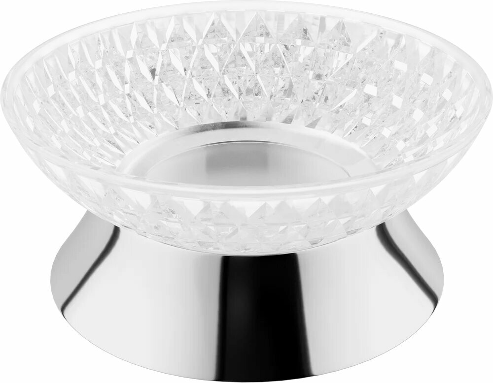 Мыльница Defne banyo Lafielle chrome стеклянная, настольная, хром