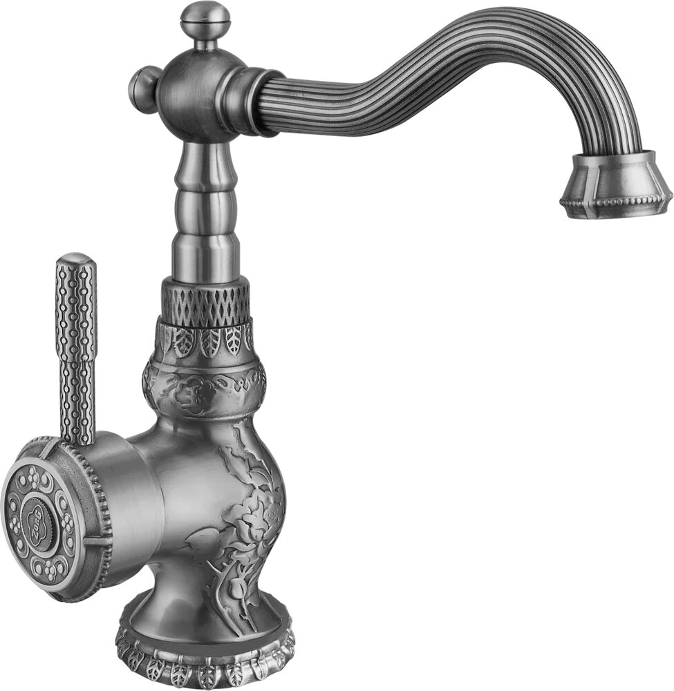 Смеситель для раковины Zorg Antic A 309U-SL с поворотным изливом, хром, чешский