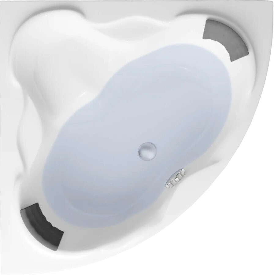 Акриловая ванна Lavinia Boho Elegant 140x140, с каркасом, с экраном, угловая, пристенная, встраиваемая, белая, глянцевая, четверть круга, с сиденьем, с подголовником