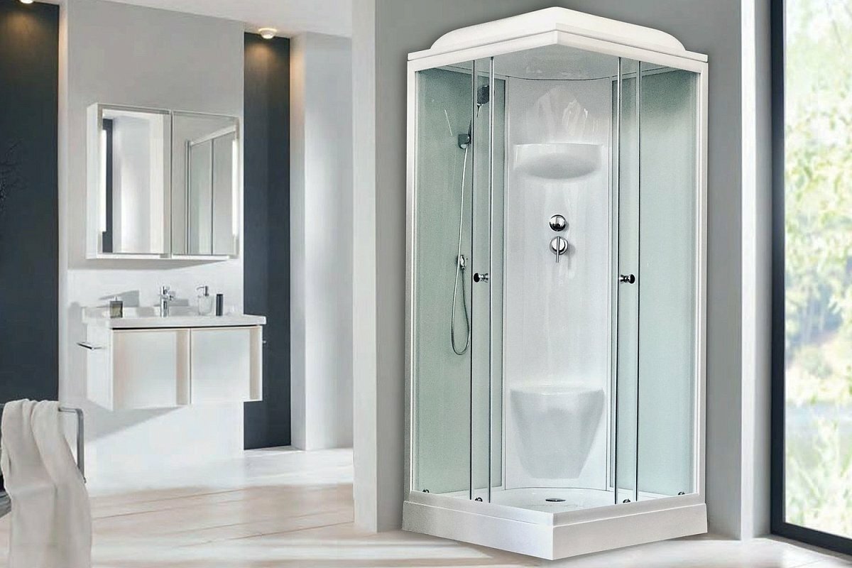 Душевая кабина Royal Bath RB90HP6-WT 90x90 профиль белый/стекло прозрачное