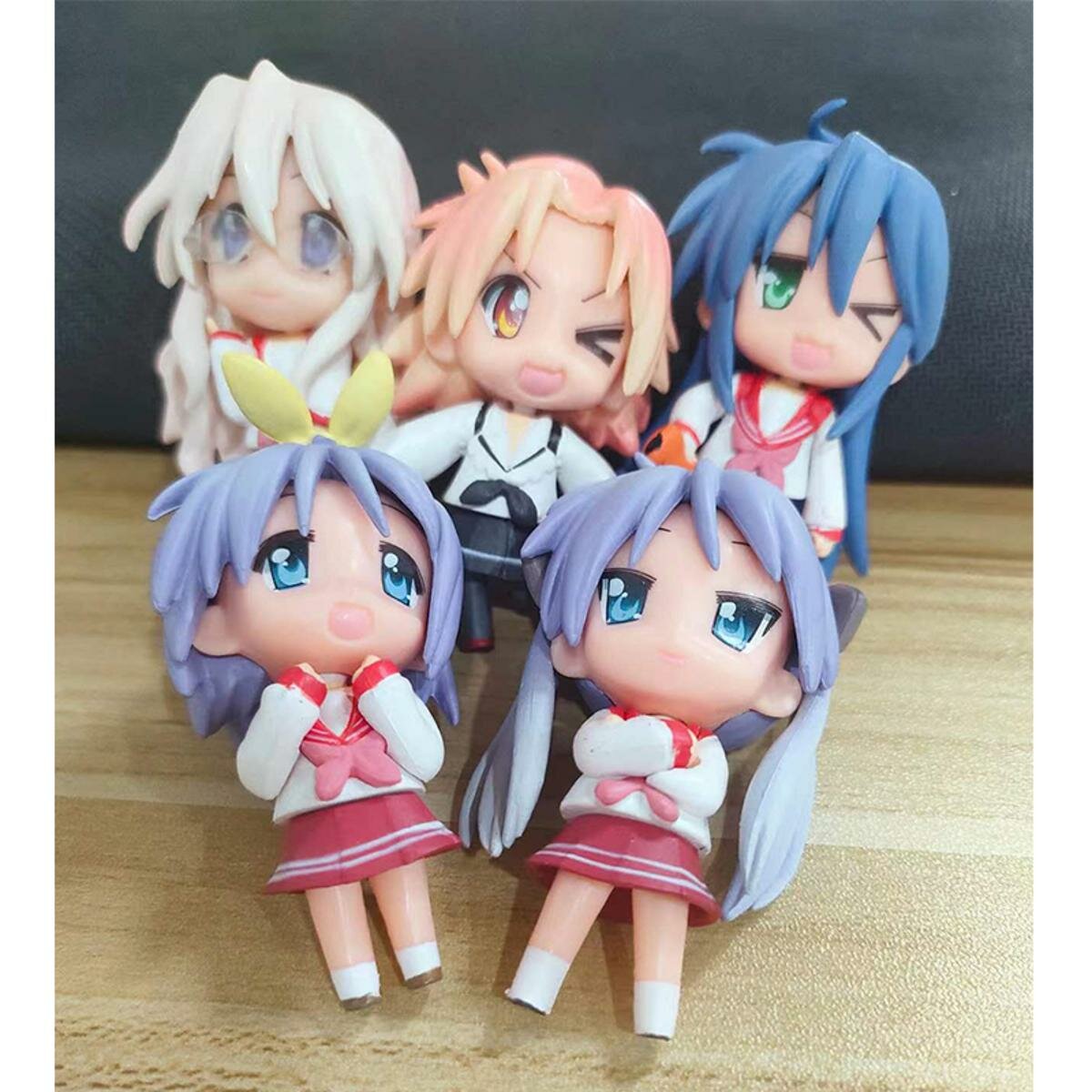 Lucky Star Dolls Izumi Konata Hiiragi Kagami Tsukasa Toys Аниме Фигурка Модель Украшение Детский Подарок