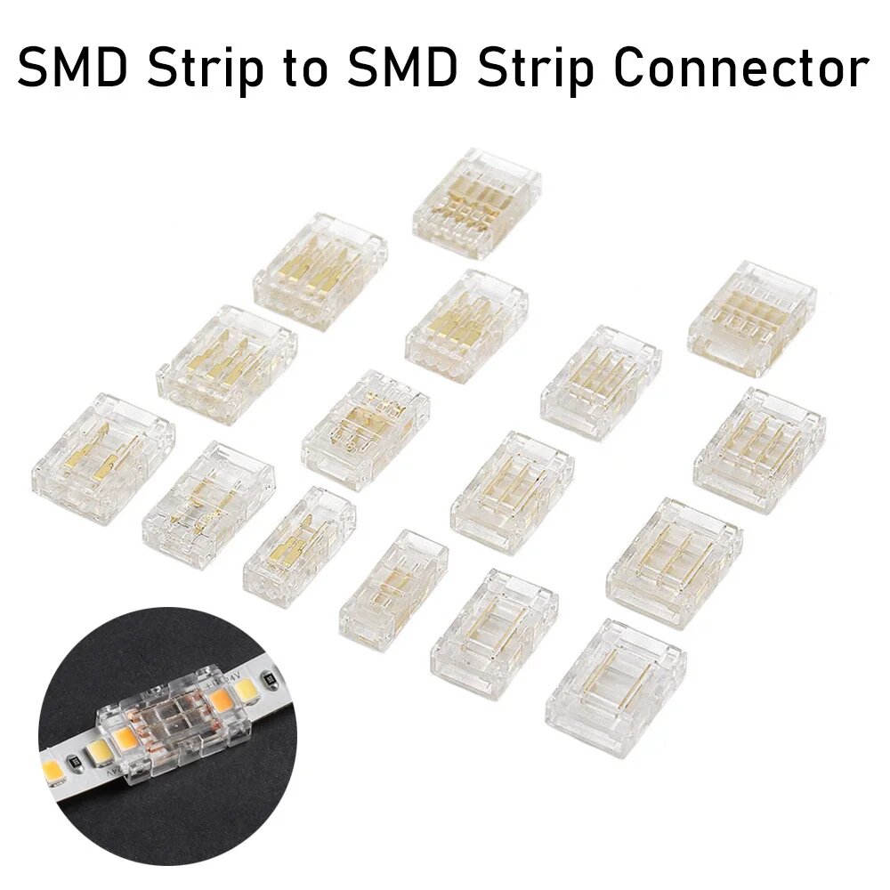 Разъем для светодиодной ленты SMD 10 мм, 30 шт.