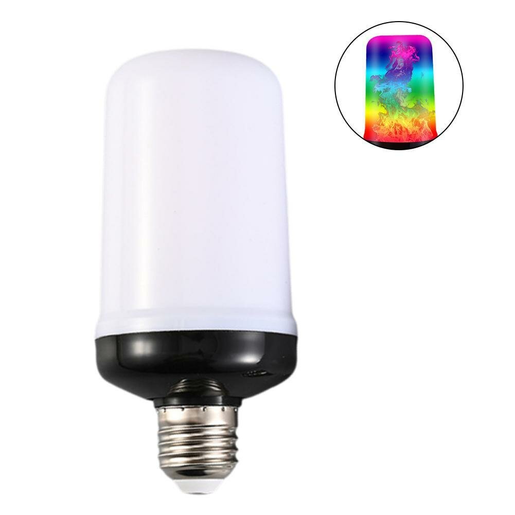 Светодиодная лампа с эффектом пламени E27, декоративная лампа для огня