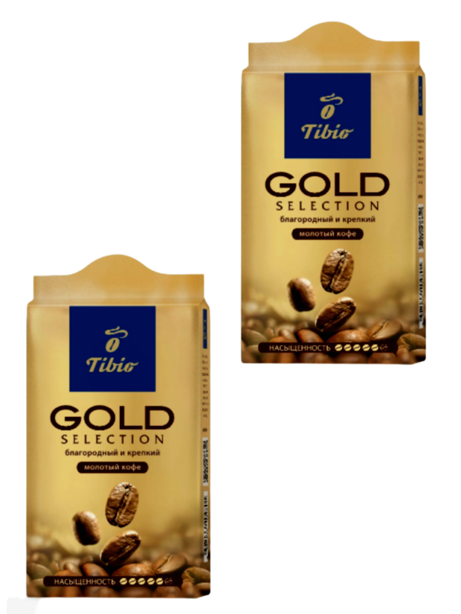 Tibio Gold Selection кофе молотый 250 грамм 2 пачки вакуумная упаковка