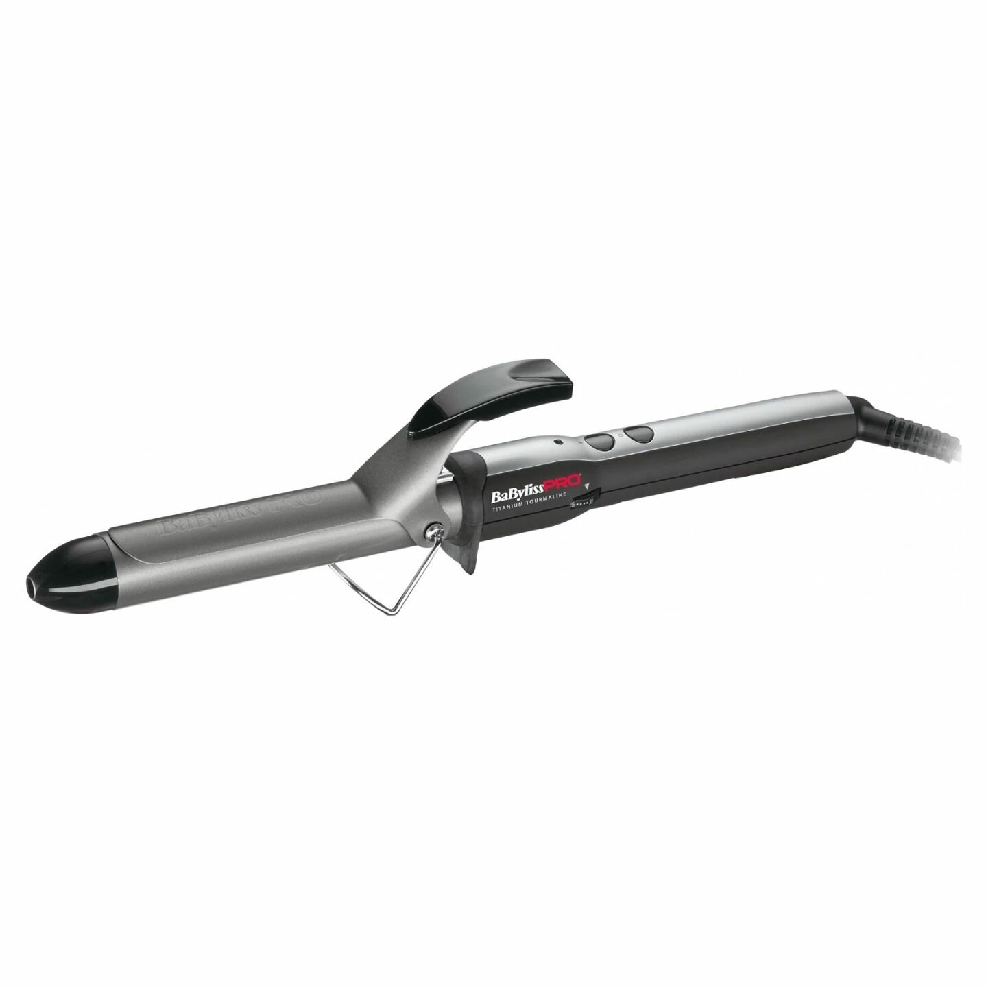 Плойка BaBylissPro Titanium Tourmaline, серебристая, мощность 40 Вт