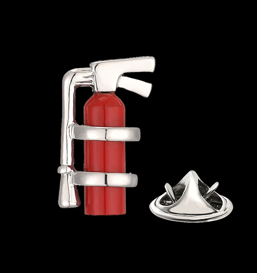 Значок на рюкзаки , одежду и кепки "Огнетушитель"/ Премиум линейка значков