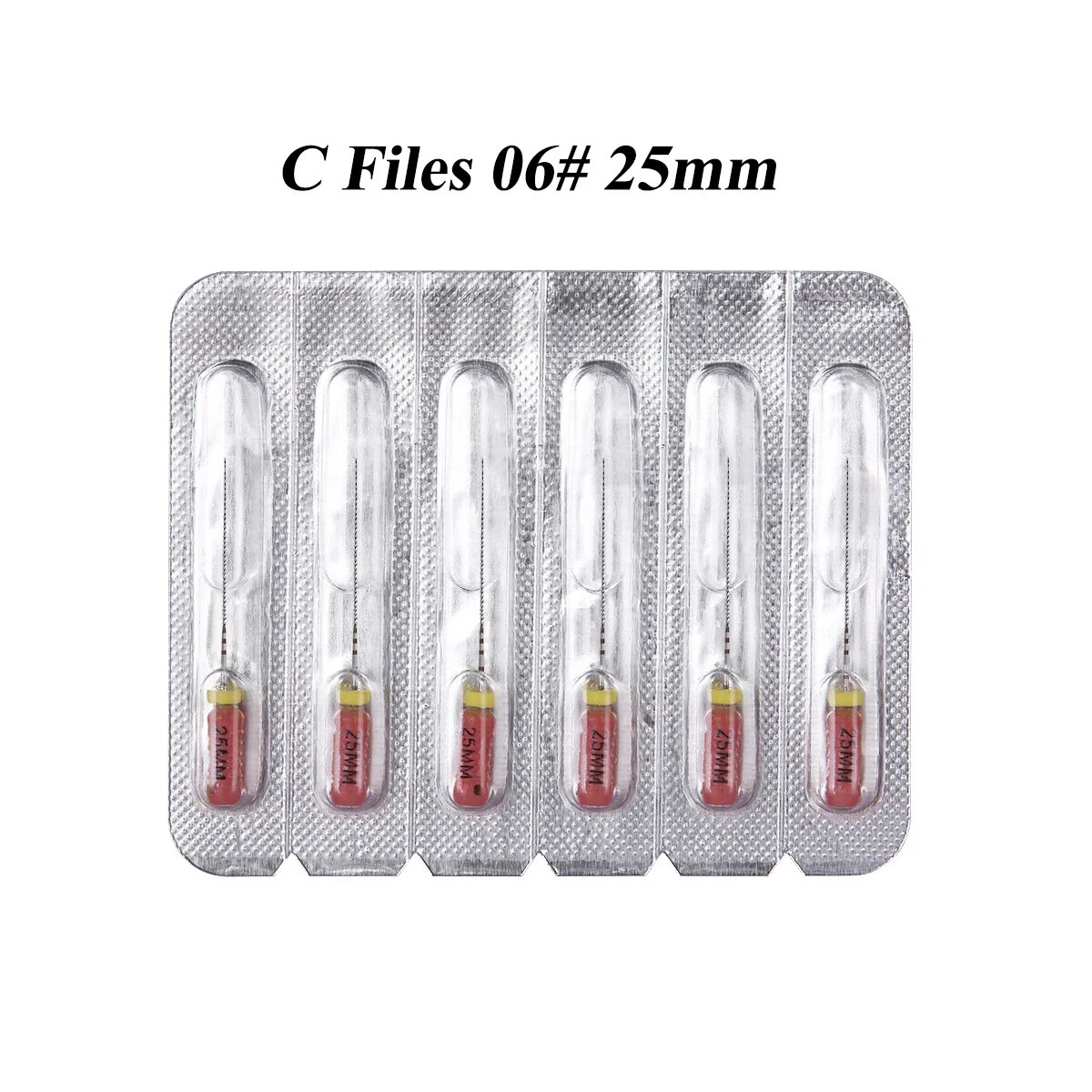 BAISTRA Dental Endo C-файлы из нержавеющей стали #6 #8 #10 C Files Size 6