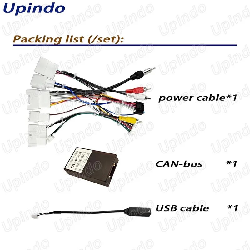 Жгут проводов радио Android с CAN-шиной для аудиоусилителя Toyota Land Cruiser, RAV4, Highlander, Camry, Lexus JBL