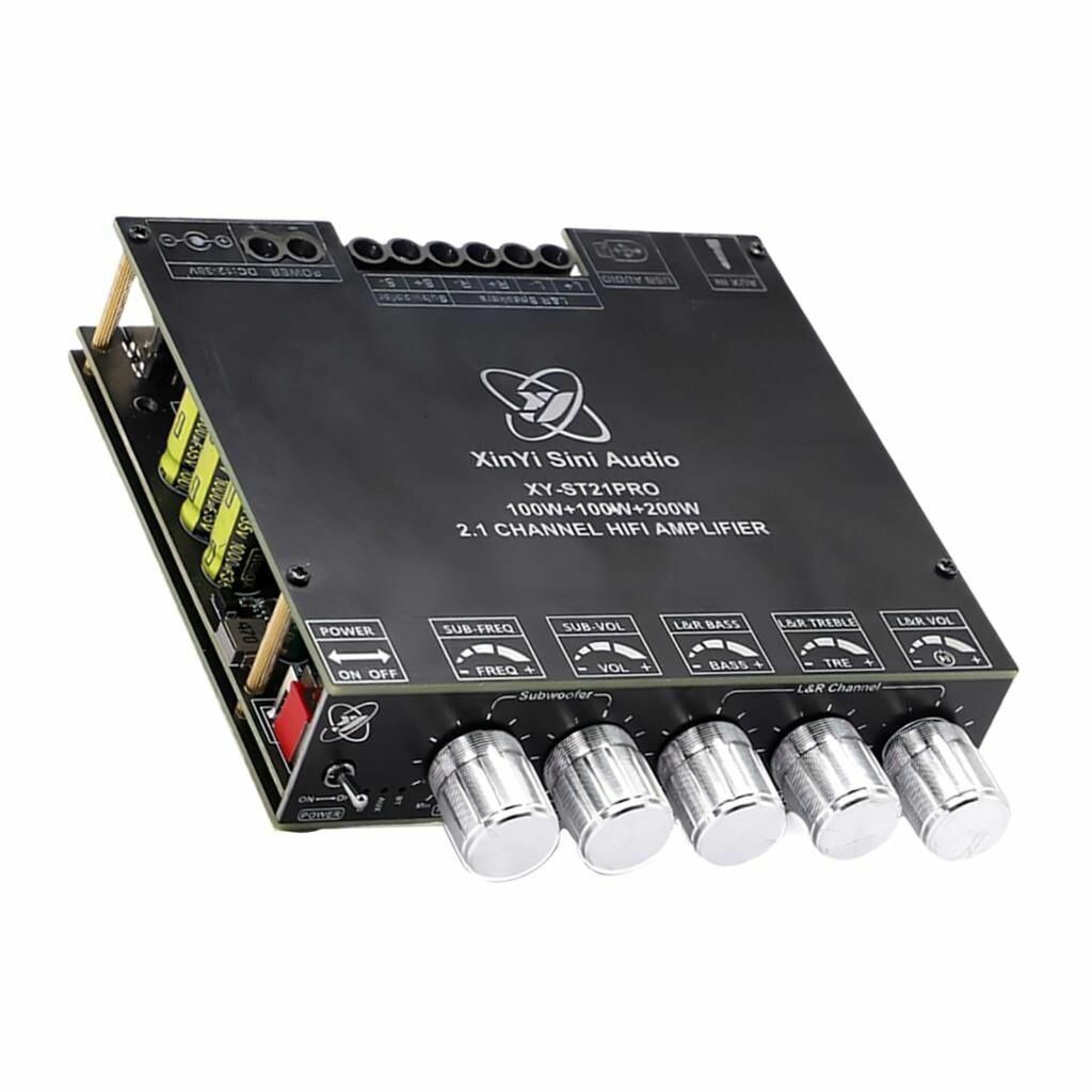 Звуковой усилитель Цифровая 2.1 канала Стерео Беспроводная плата, - С футляром