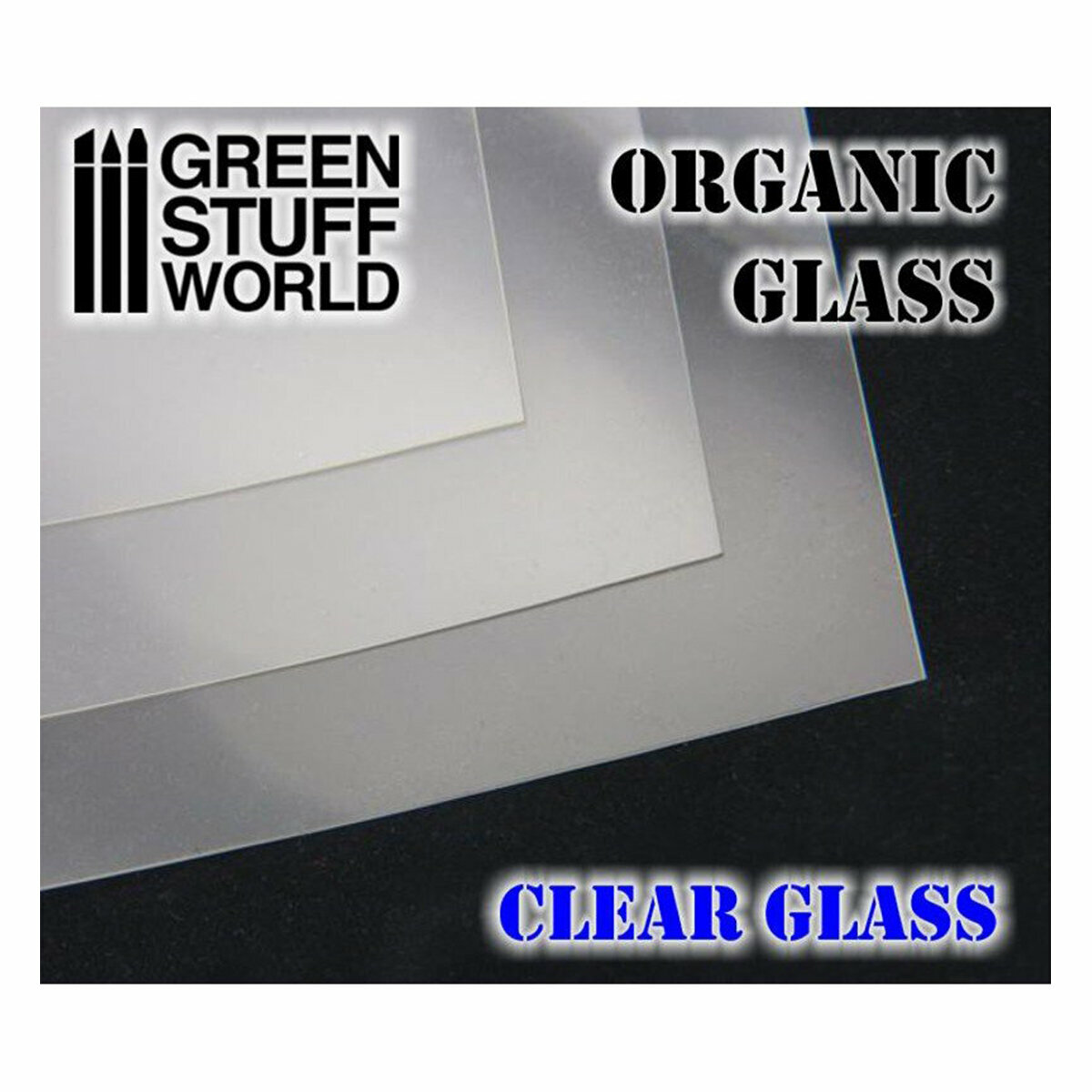 Материал для создания эффекта стекла Green Stuff World Organic Glass Sheet Clear 70х130 мм