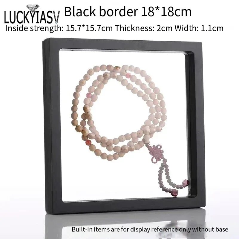 Черный пластиковый ящик для хранения ювелирных изделий Luckyiasv Black 18x18x2cm