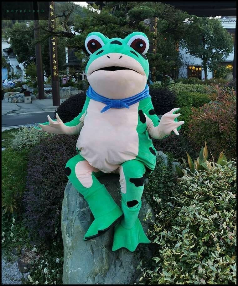 Надувной костюм лягушки для всего тела, набор костюмов косплея 170-185