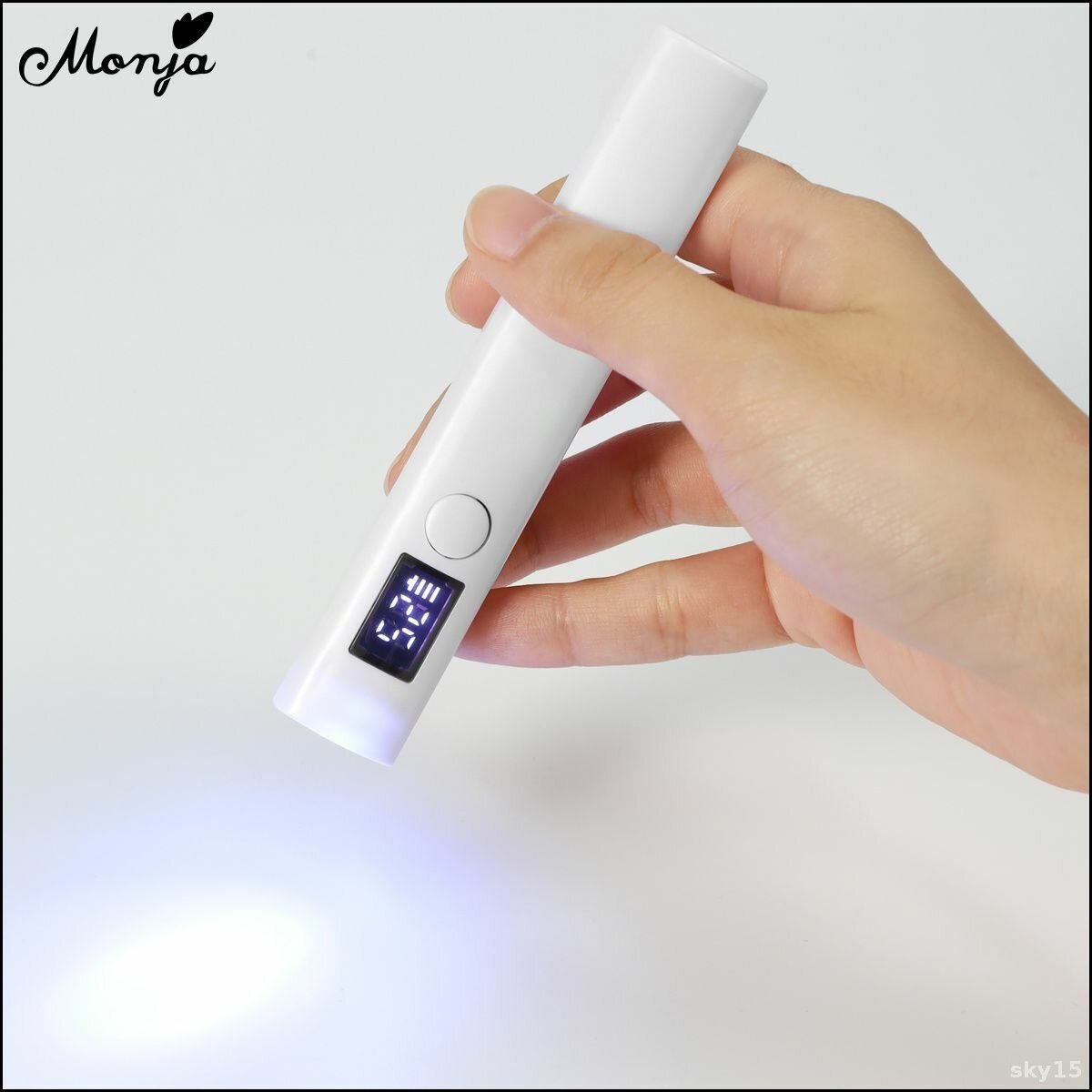 Эксклюзивный портативный UV LED мини светильник для сушки гель лака, ультрафиолетовый фонарик маникюра