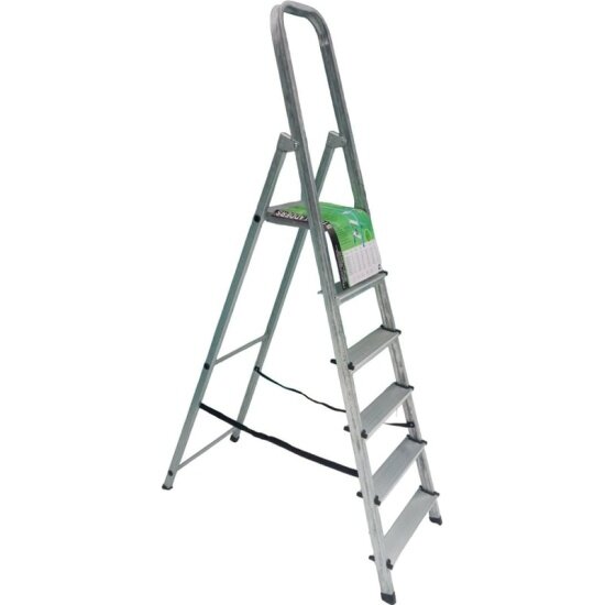 Лестница-стремянка Lwi 6 ступеней, сталь/алюминий (06S+A)