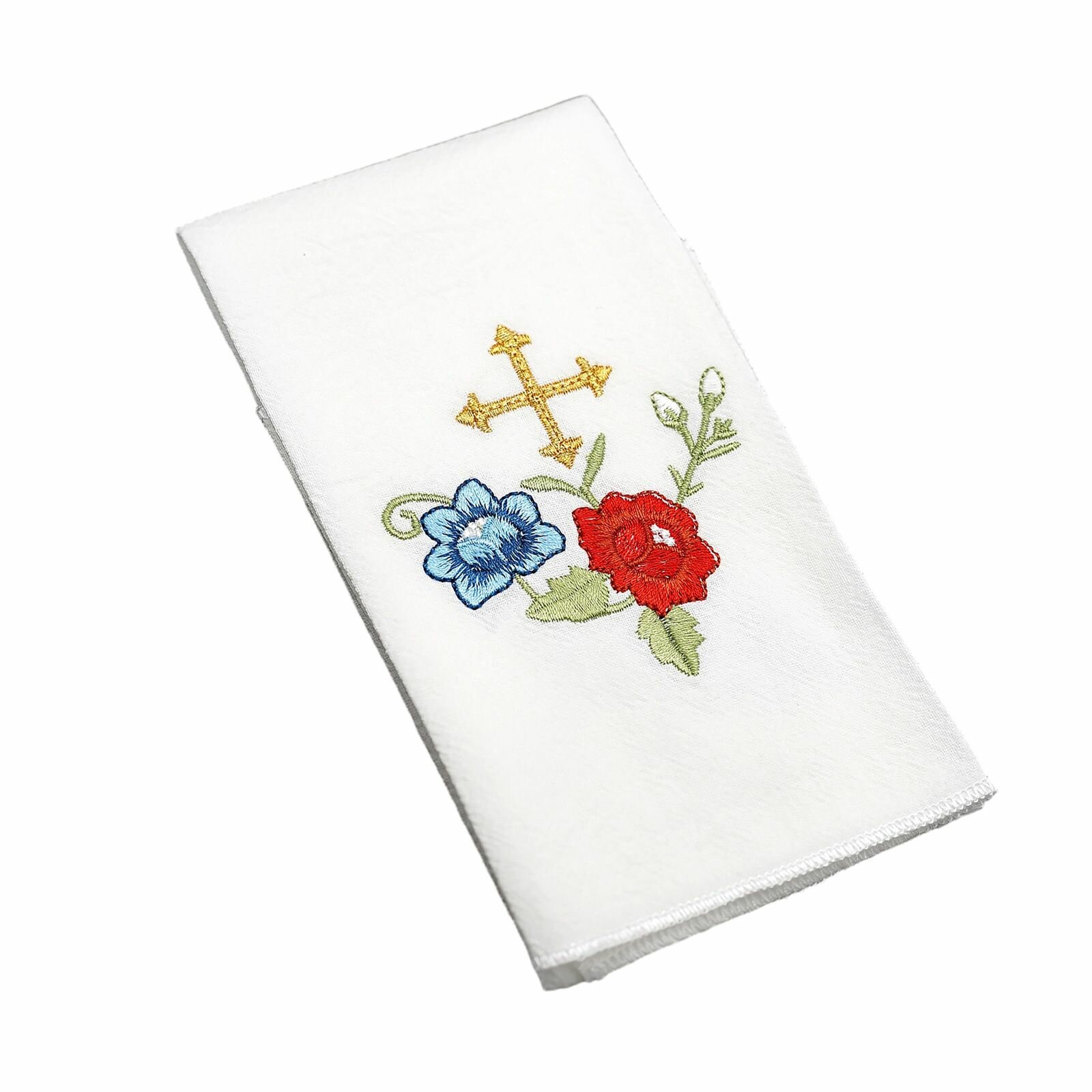 Вышитые хлопковые льняные покрывала с религиозными символами для алтаря