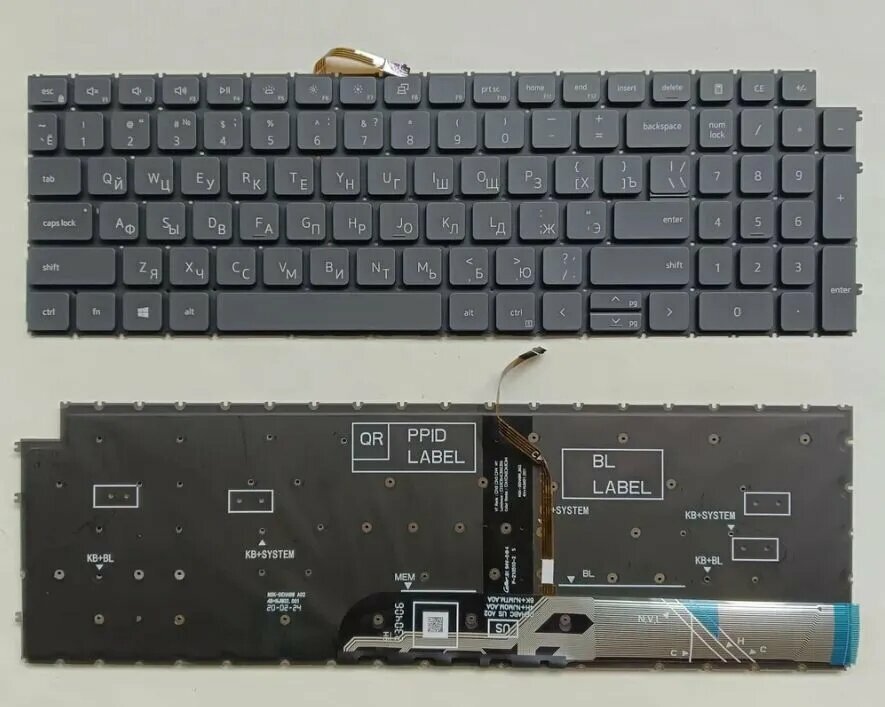 Новая клавиатура для Dell Vostro 15 3510 3515 3525 3520 5510 5515 P106F с подсветкой