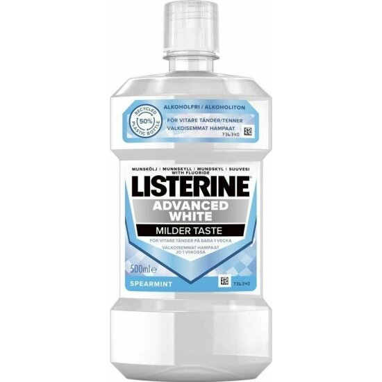 Мицеллярный ополаскиватель для полости рта Listerine Advanced White 500 мл