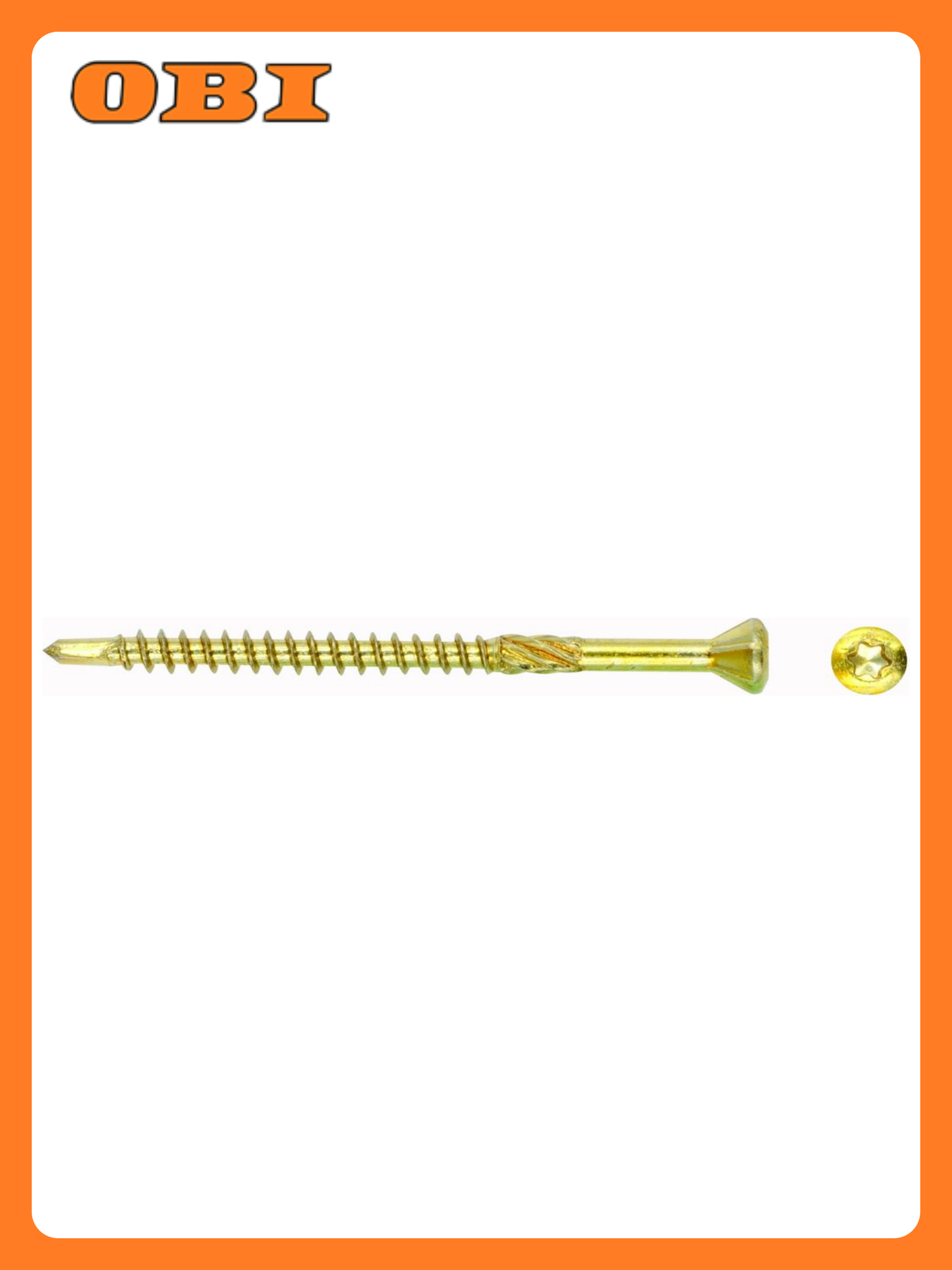 Шуруп для полов Европартнер, самозенкующий, потай, TORX 10, 3,2Х45, 50 шт