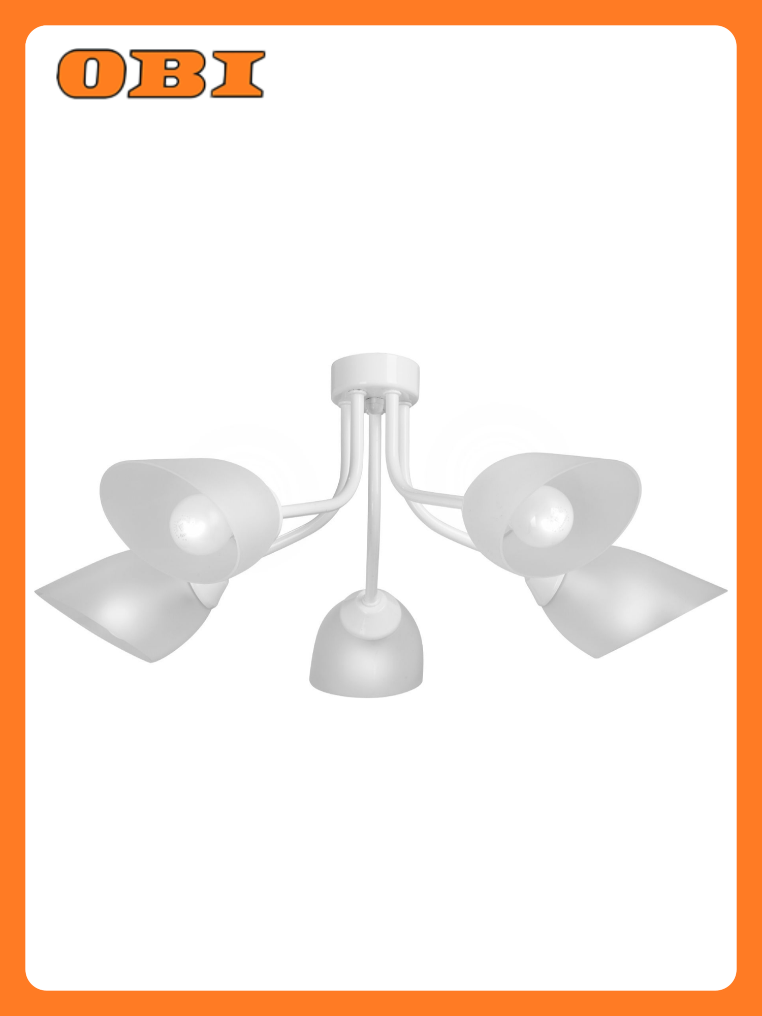 Потолочная люстра Vitaluce V3184/5PL белая 5ХE14Х40ВТ