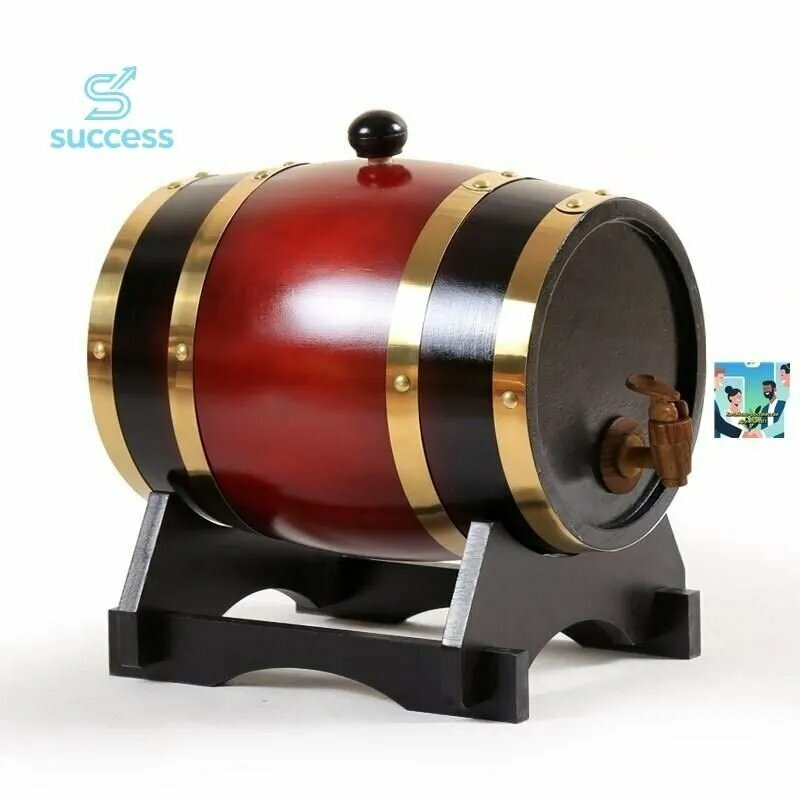 Деревянная бочка объемом 5 литров, используемая для спирта, резервуар для брожения