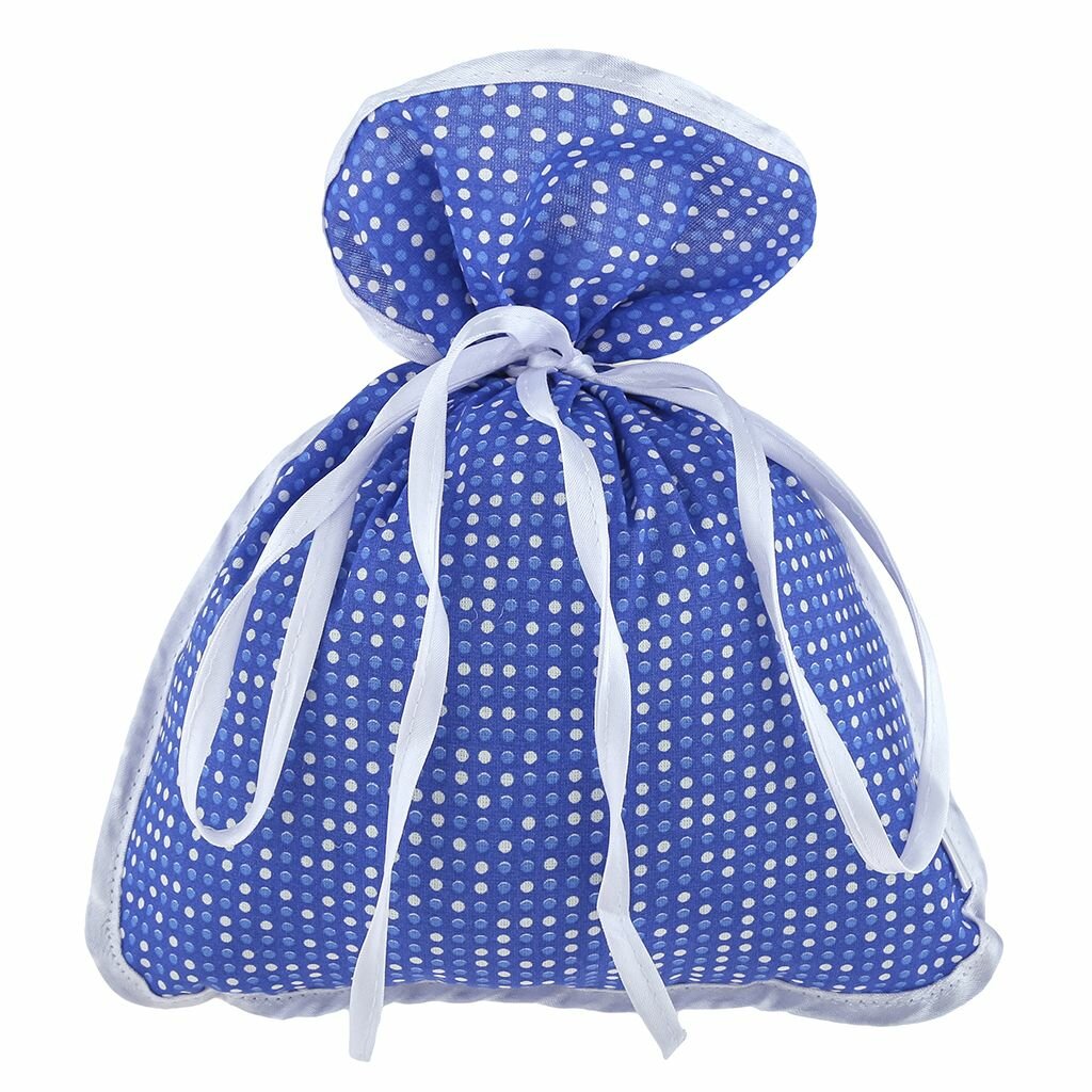 Эко-мешочек Домашняя Мода Сияние , синий, из хлопка, с завязками, 25х30 см (М1-2/3-о)