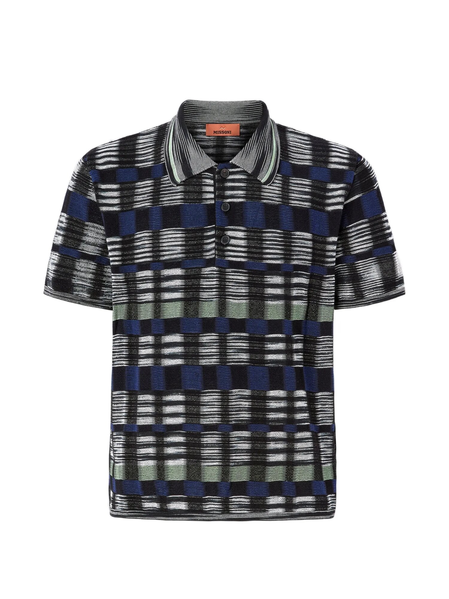 Рубашка Check-pattern buttoned polo shirt