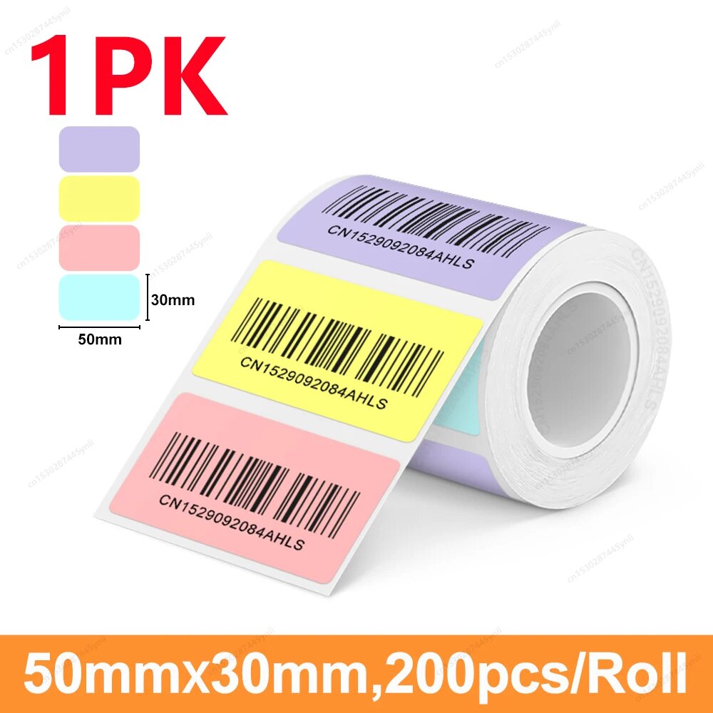 Этикетки для принтера Labelwell X2, 50x30 мм, 200 шт/рулон, 1PK Mixed Tape