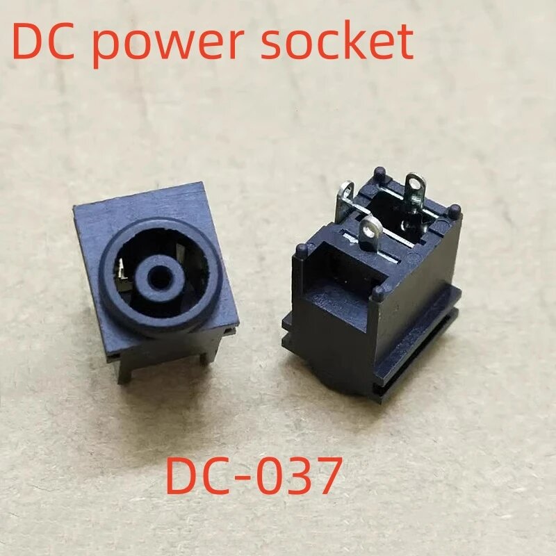DC-037 Подставка для питания постоянного тока Вертикальная трехконтактная подставка для компьютера Интерфейс монитора Подключаемая розетка Головка постоянного тока