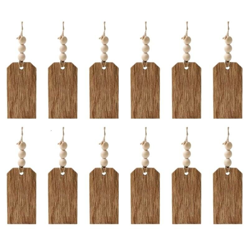 Деревянные бирки с именами, 12 шт