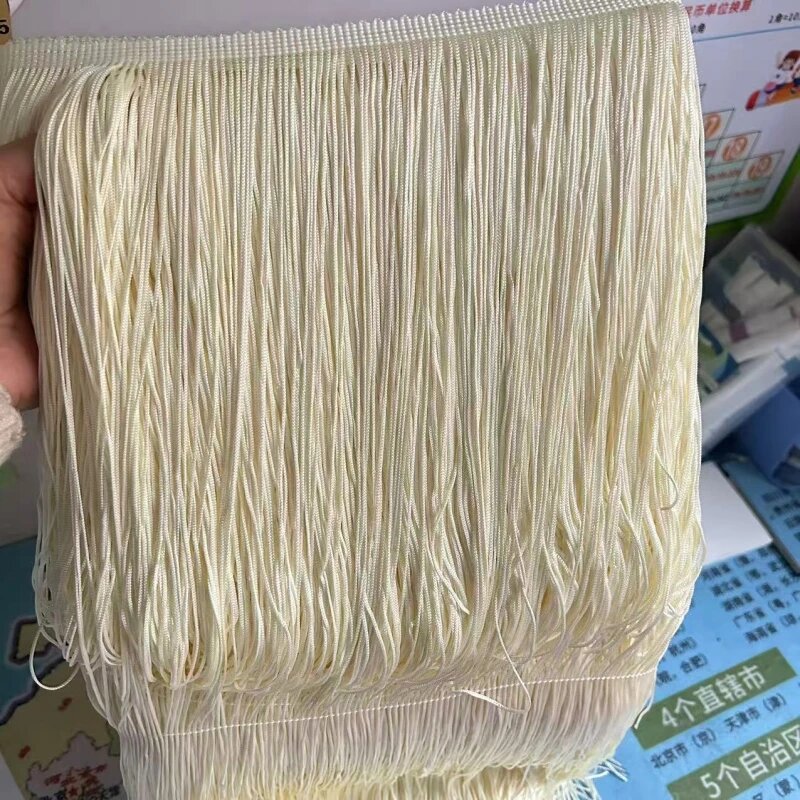 2 метра/лот, 50 см/100 см, длинная кружевная тесьма с бахромой для рукоделия, 100CM Wide, Beige