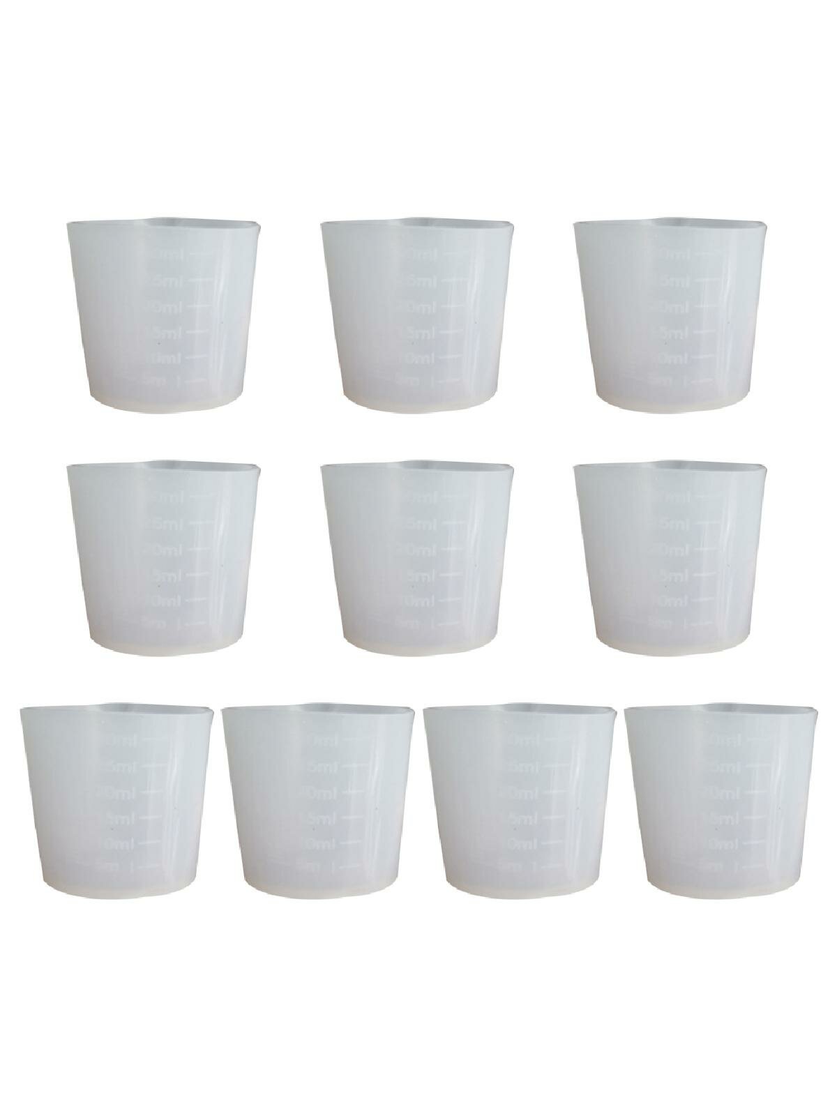 10 шт, силиконовый мерный стаканчик объемом 30 мл