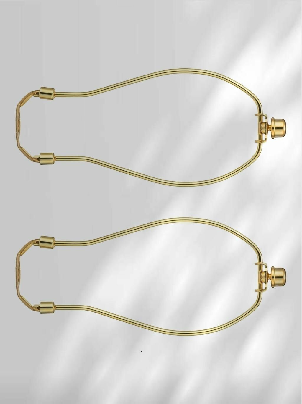 Комплект из 2 декоративных плафонодержателей для ламп E26, Золотой 1